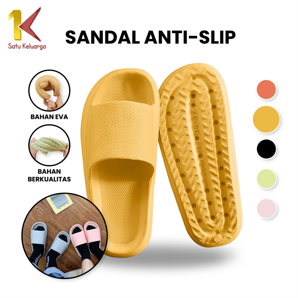 Jual Satu Keluarga Sandal Slip-On Karet Jelly Sendal Selop Rumah S56 ...