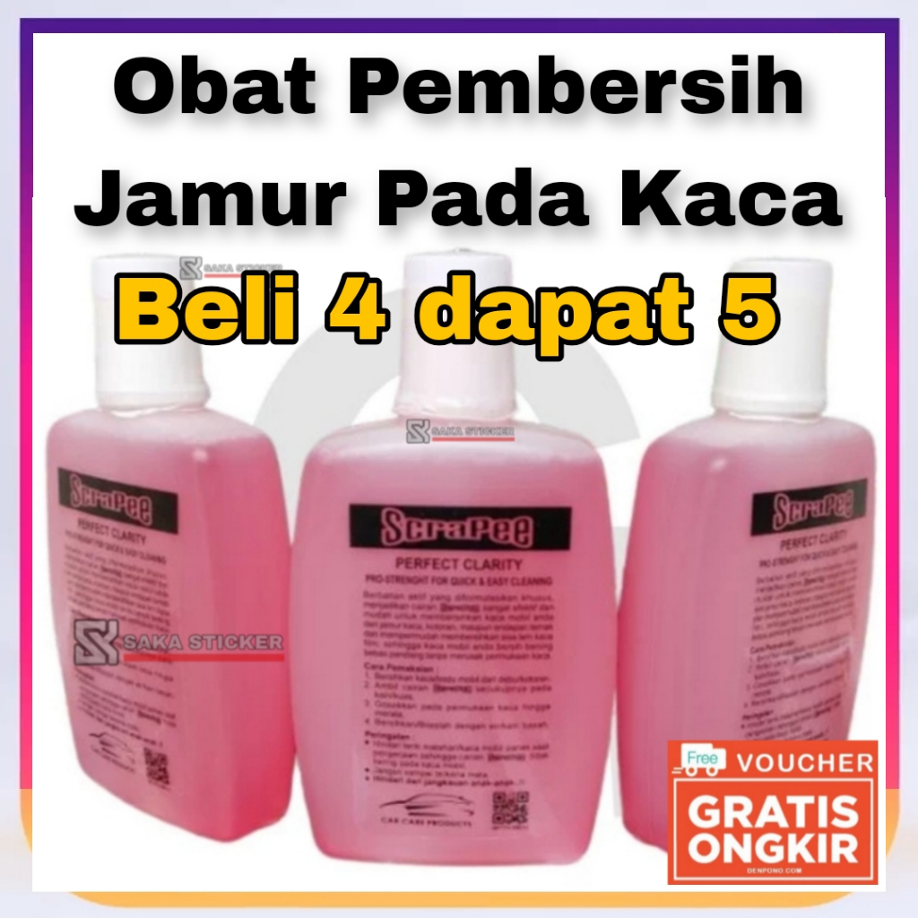 Jual Obat Jamur Kaca Mobil | Cairan Pembersih Kaca | ScraPee | Shopee ...