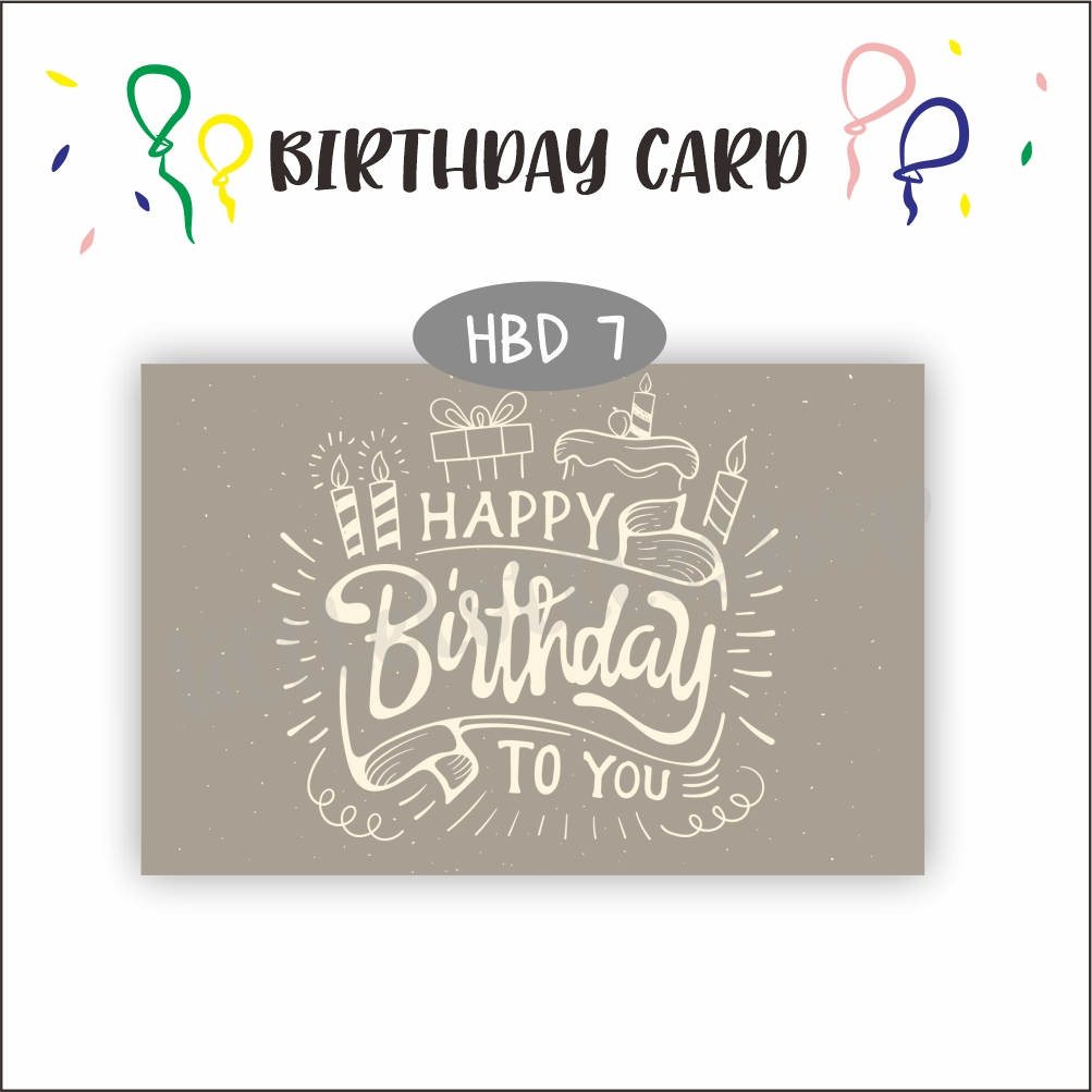 Jual Kartu Ucapan Ulang Tahun Birthday Card Bday Kartu Ultah Greeting Card | Shopee Indonesia