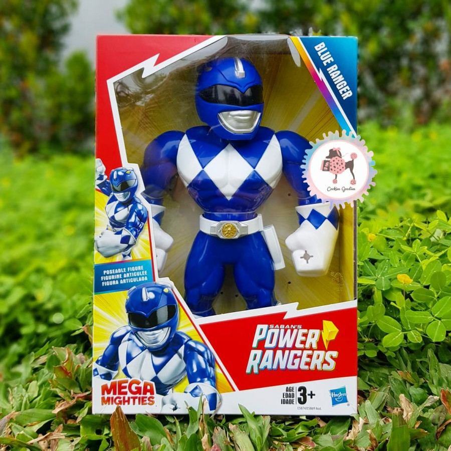 Jual Power Rangers Mega Mighties Poseable Figure - Blue Ranger | Shopee ...