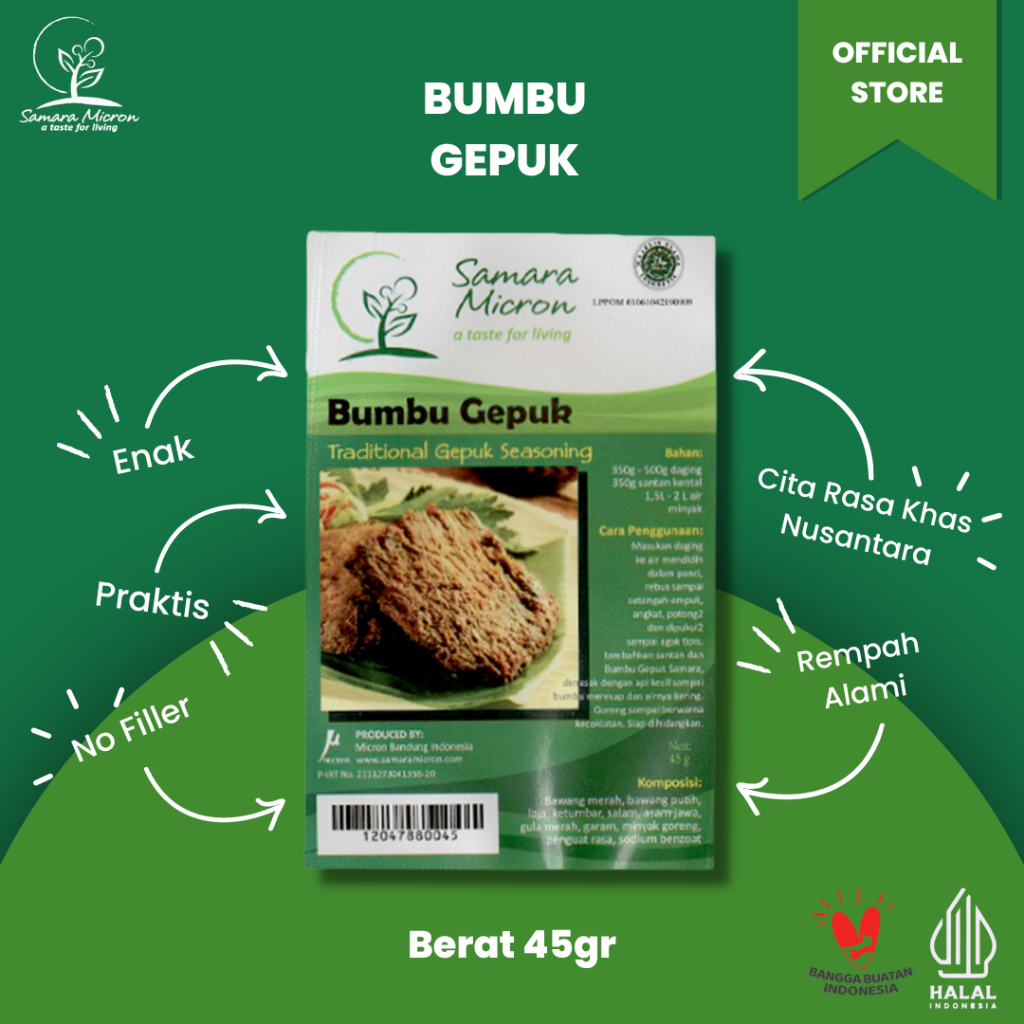Jual Bumbu Gepuk Samara Micron - 45G | Shopee Indonesia