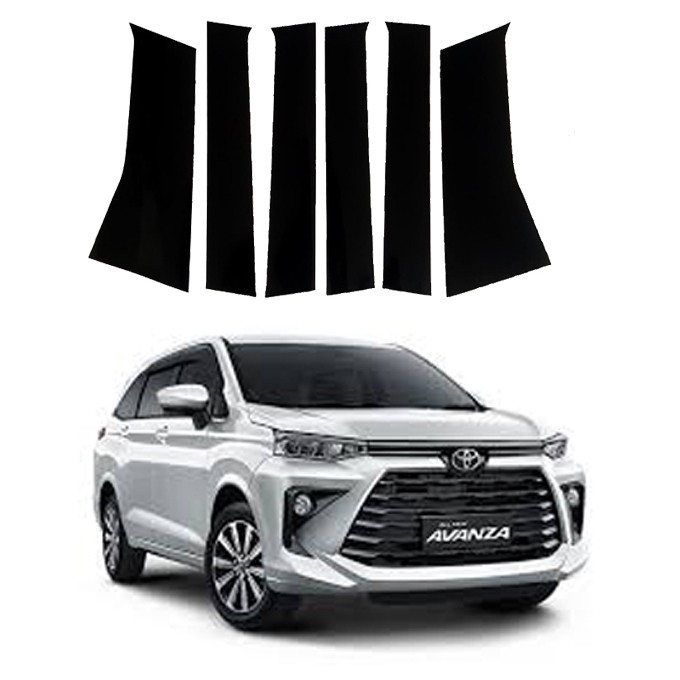 Jual Sticker Stiker Pilar Garnish Toyota New Avanza Veloz 2021 - 2023 ...