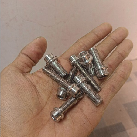 Jual Baut L Stainless Stenlis Custom bubut M8 panjang 1,5cm 2cm 2,5cm 3cm 3,5cm 4cm 5,5cm CUSTOM ...