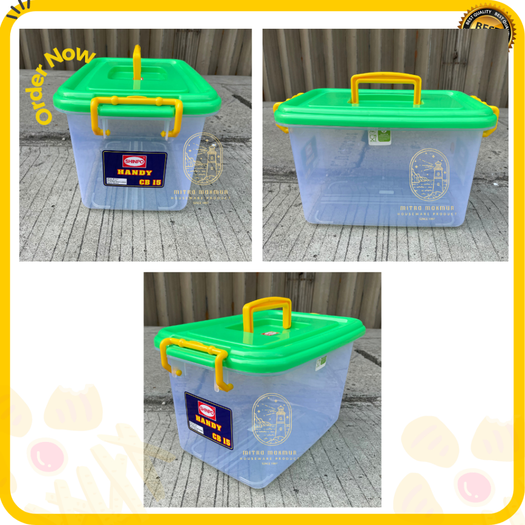 Jual KONTAINER BOX SHINPO 15 LITER / CONTAINER BOX MURAH 15 LITER KOTAK ...