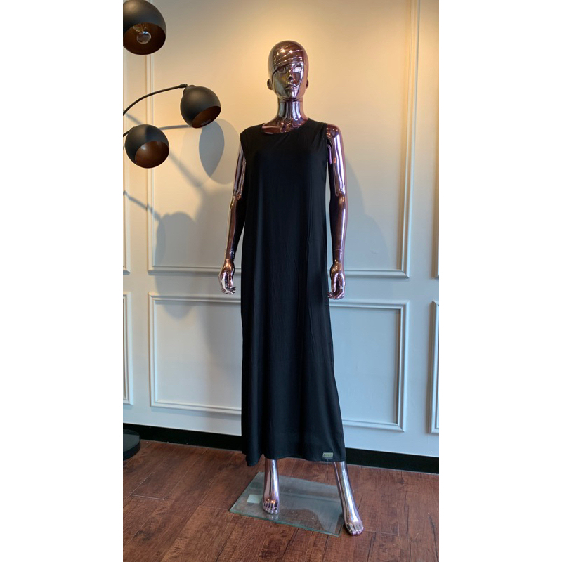 Jual DRESS INNER HITAM LONG PREMIUM | Shopee Indonesia