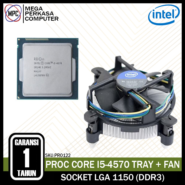 Jual Processor Intel Core i5-4570 I5 Gen 4 [Tray + Fan] Socket LGA 1150 ...