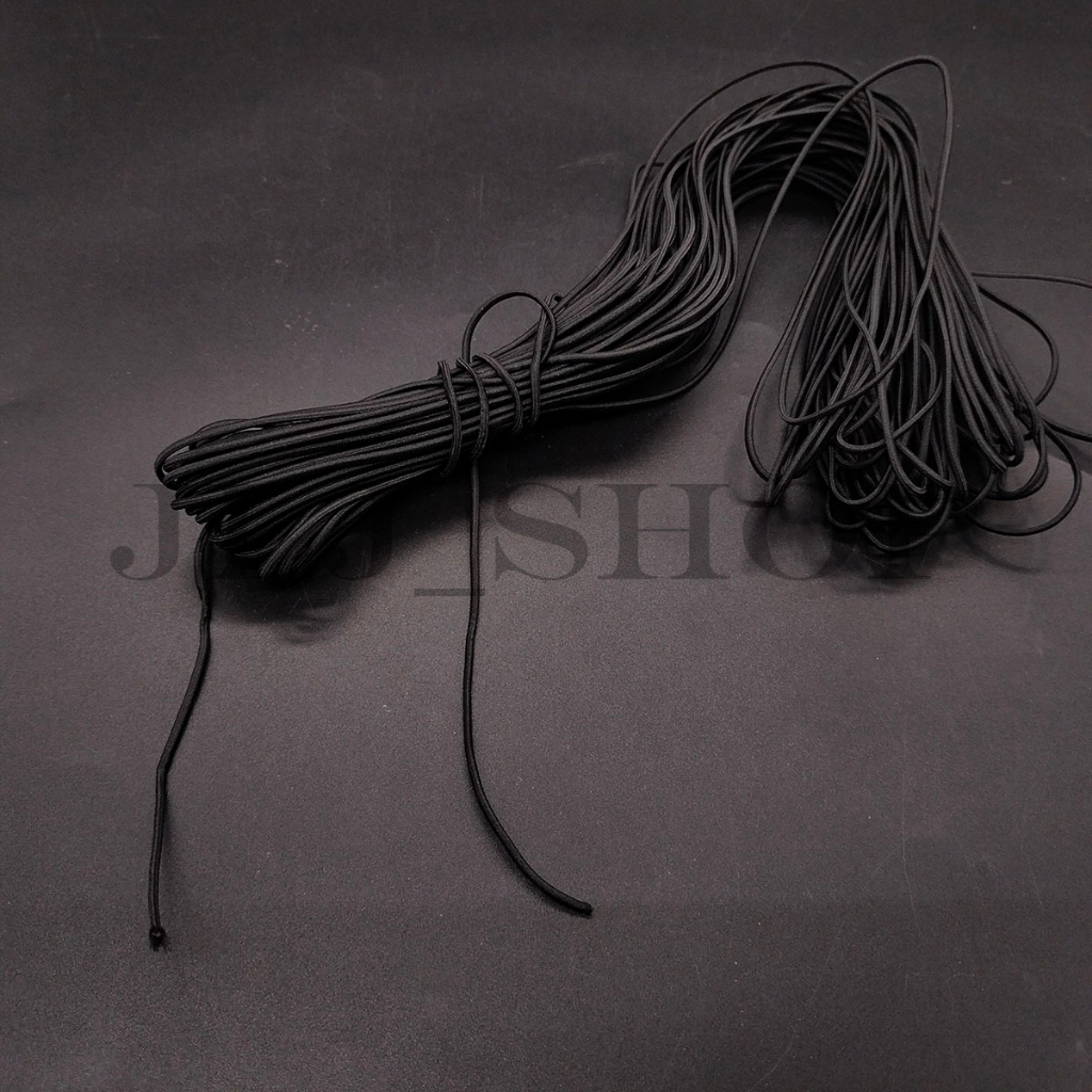 Jual Tali karet elastis / Tali Sengkelit Bulat 2mm | Shopee Indonesia