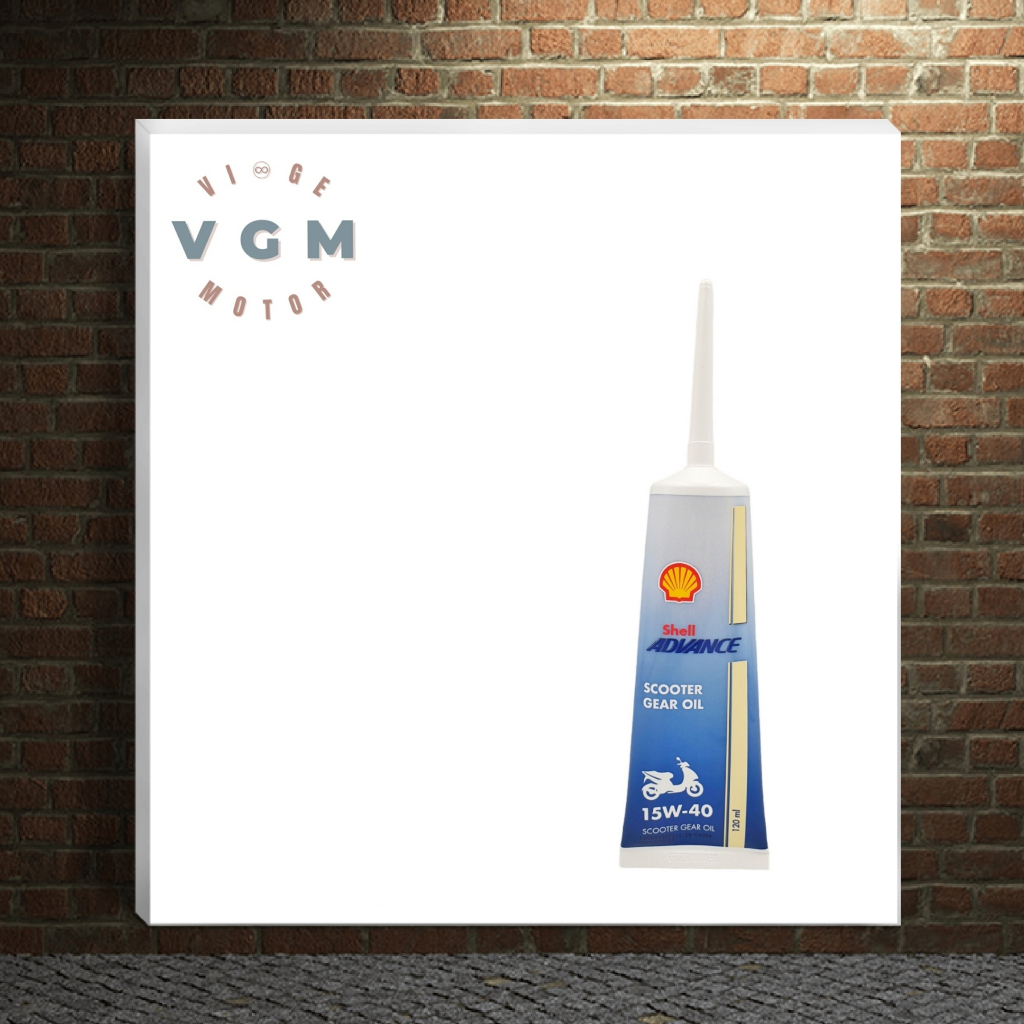 Jual (VGM) SHELL ADV SCOOTER GEAR OIL 15W-40 120ML || oli gear | Shopee ...