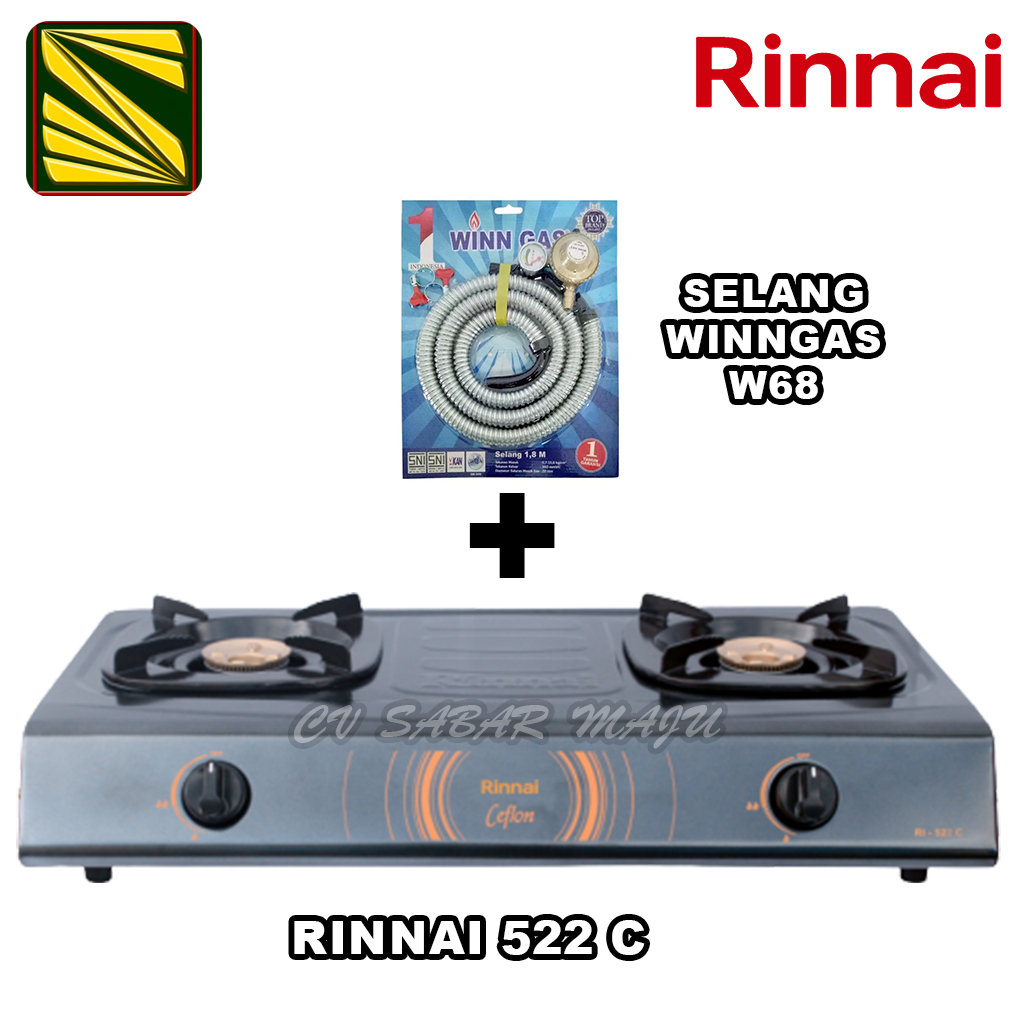 Jual Rinnai Kompor Gas 2 Tungku RI 522C dan Rinnai RI 522E | Shopee ...