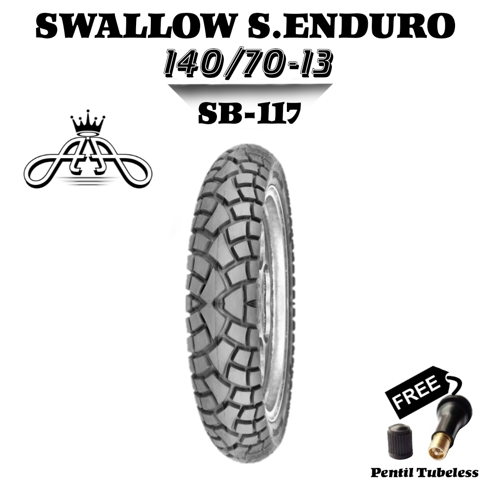 Jual BAN TUBELESS SWALLOW STREET ENDURO SB-117 RING 13 MOTOR NMAX ADV PCX160 BAN DUAL PURPOSE ...