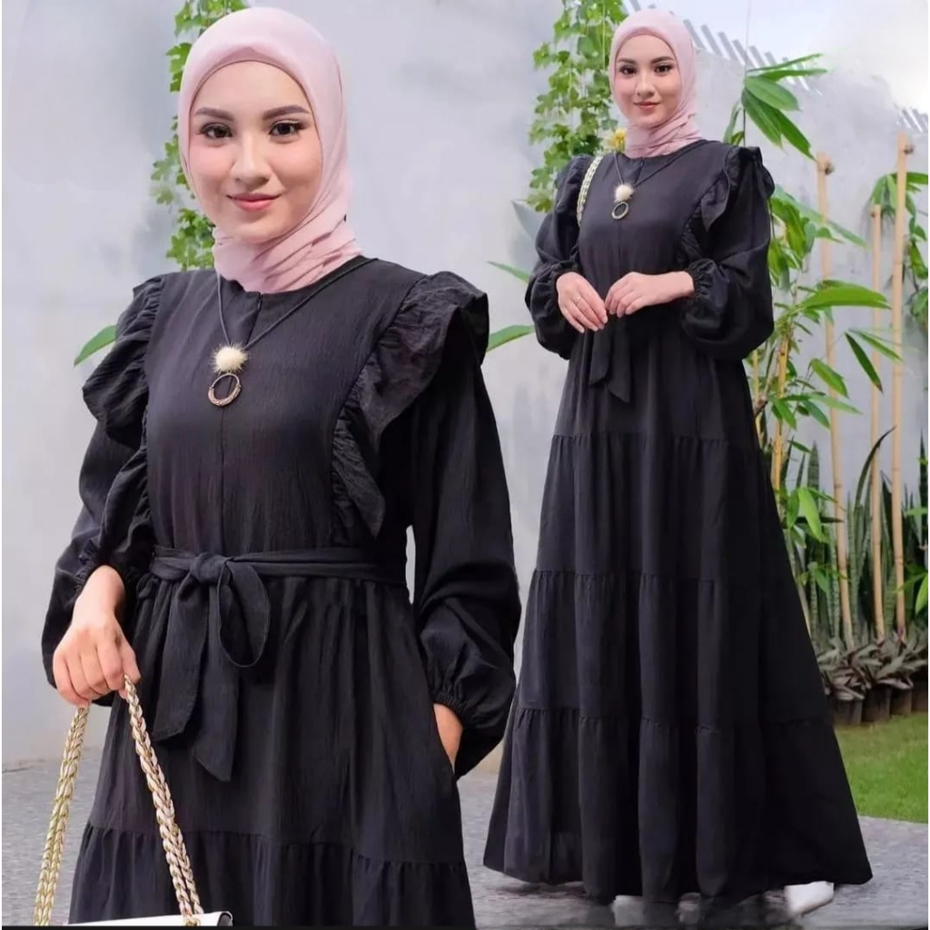 Jual Gamis Dress kondangan terbaru Cantik Elegan / Baju Gamis Simple ... Jual Gamis Dress kondangan terbaru Cantik Elegan / Baju Gamis Simple ...