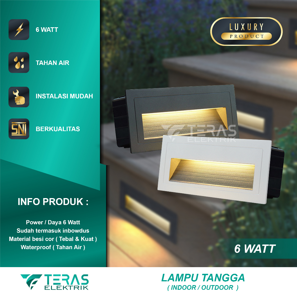 Jual Lampu tangga led 6 Watt step light outdoor indoor | Shopee Indonesia
