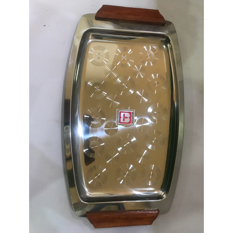 Jual Nampan/ Baki stainless steel Maspion 28x18 cm | Shopee Indonesia