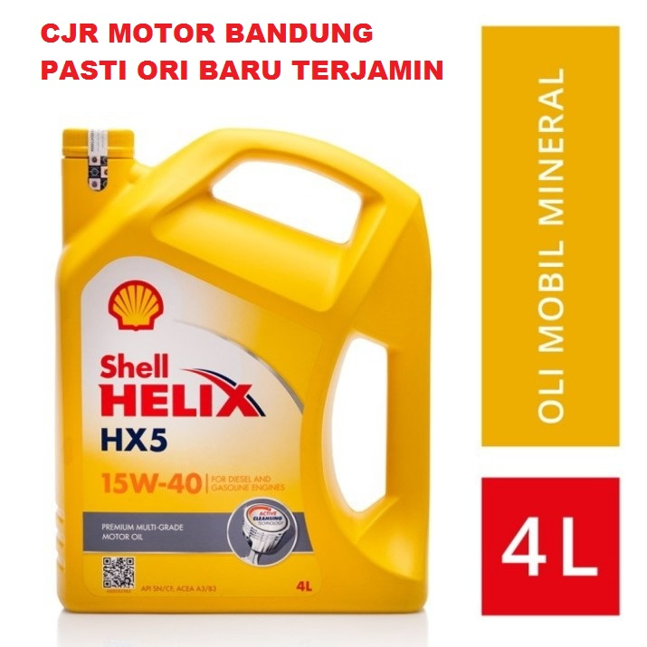 Jual Oli SHELL Helix HX5 15w 40 Galon 4 Liter oli mobil truck bensin diesel grand max panther ...