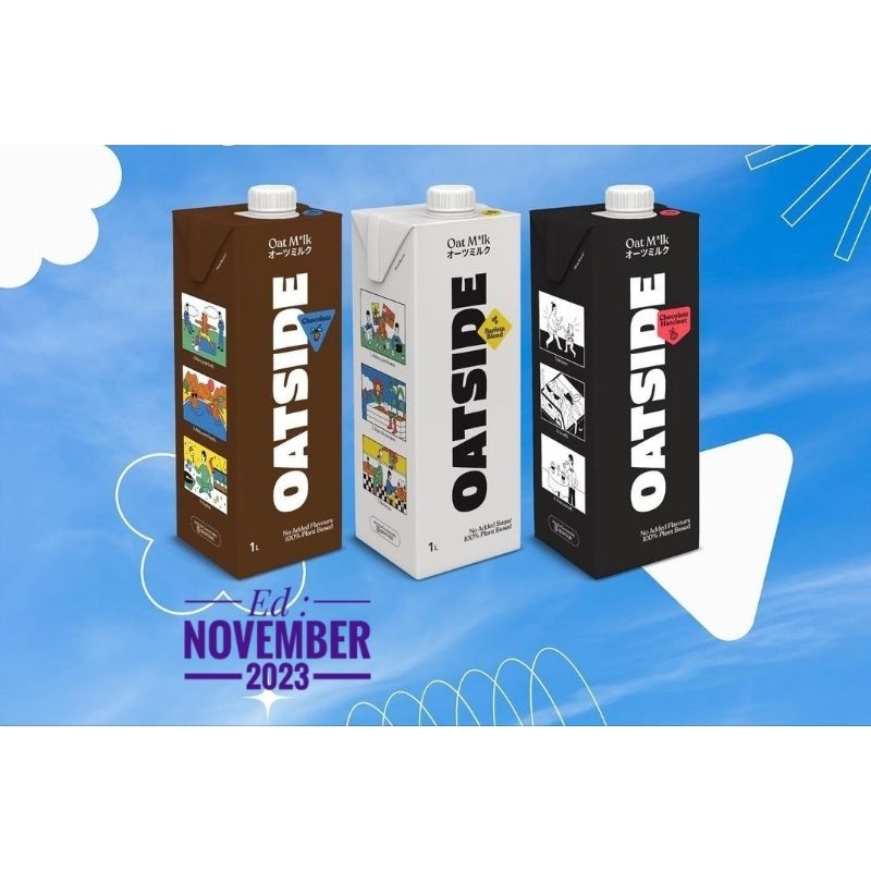 Jual Oatside Oat Milk Susu Gandum Barista Blend 1000ml 1L | Shopee ...
