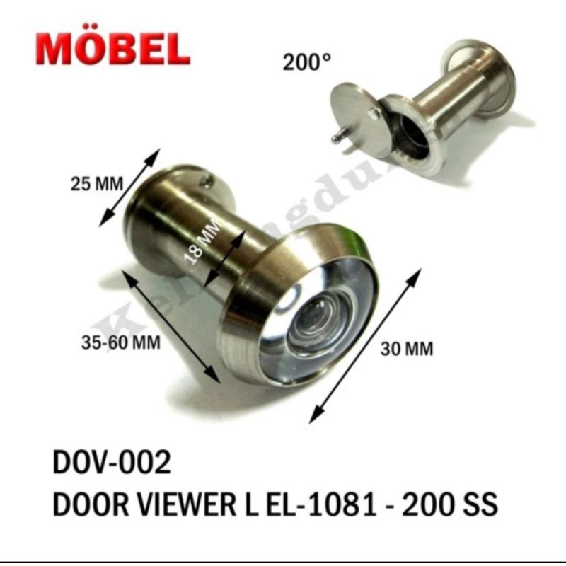 Jual DOOR VIEWER/PENGINTIP LUBANG KAMAR TAMU HOTEL/INTIP KAMAR PINTU ...