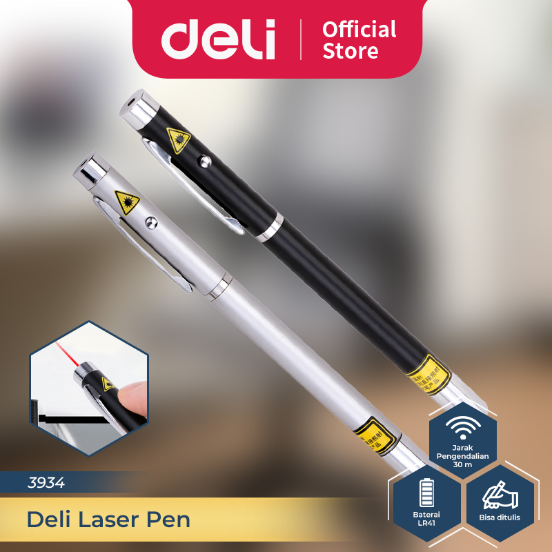 Jual Deli Laser Pointer Wireless 3 in 1 Pen Laser Presentasi Bisa ...
