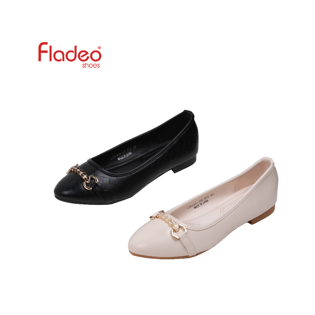 Jual Fladeo D23/LSB438-1BR/Sepatu Flat Ballerina Wanita [ Ballerina ...