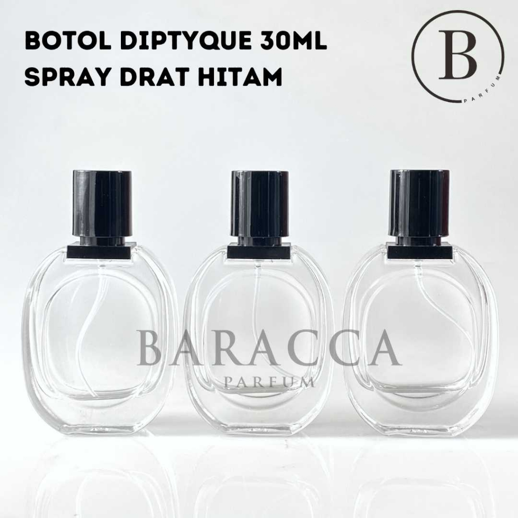 Jual Botol Parfum Diptyque 30ML Drat Hitam - Botol Parfum Oval 30ML ...
