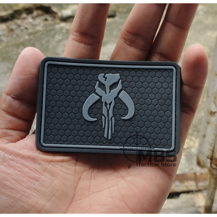 Jual Logo Rubber Patch Logo Karet Emblem Star Wars Mandalorian ...