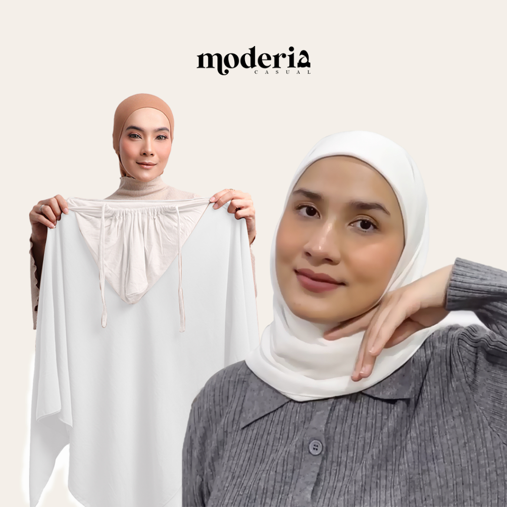 Jual Moderia Square Inner 2 in 1 / Kerudung Segi Empat Instan Premium ...