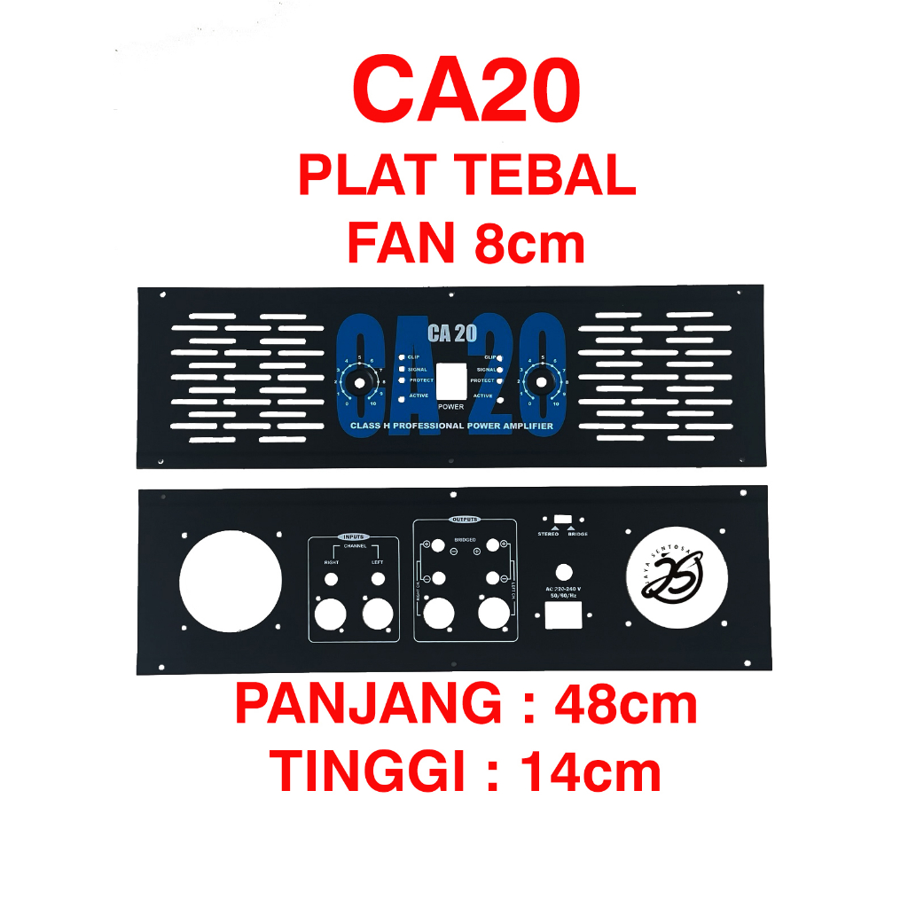 Jual PLAT COVER CA20 (1 SET) PREMIUM BOX PANEL ups CA20 BOX PANEL DEPAN BELAKANG stabilizerPOWER ...