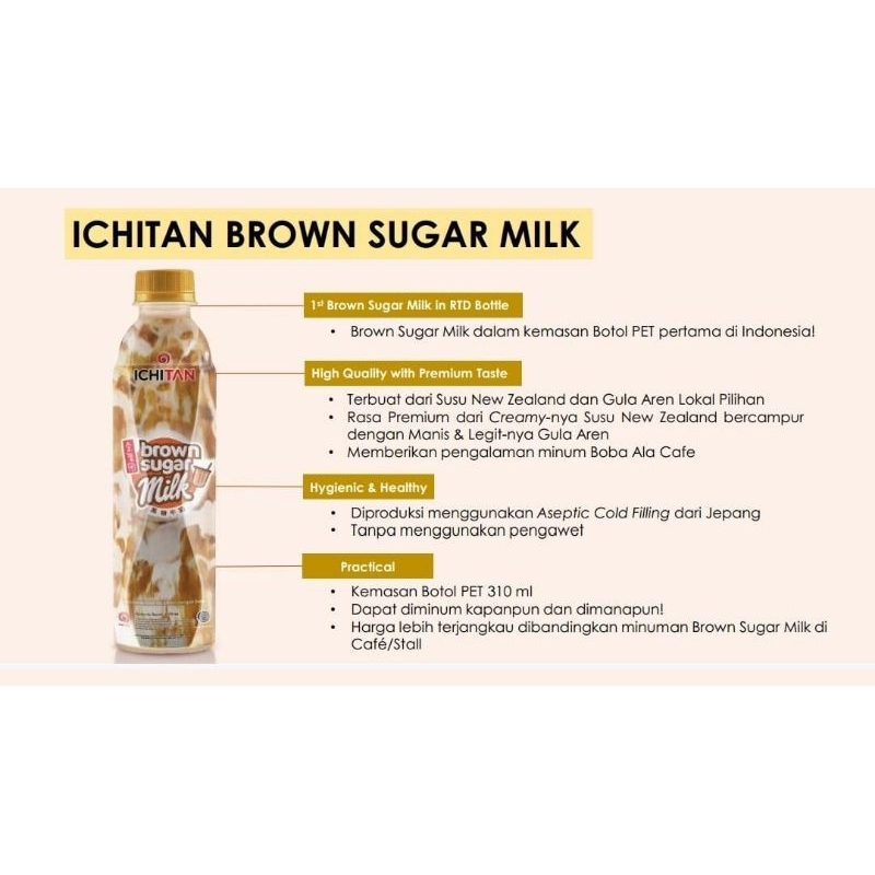 Jual ichitan brown sugar milk | Shopee Indonesia