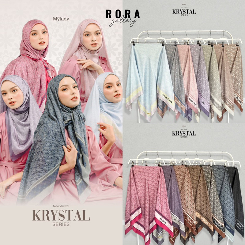Jual Mylady KRYSTAL SERIES | HIJAB VOAL SEGIEMPAT | JILBAB MOTIF ...