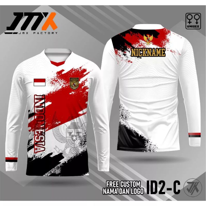 Jual jersey garuda indonesia baju kemerdekaan indonesia kaos 17 agustus lengan panjang | Shopee ...