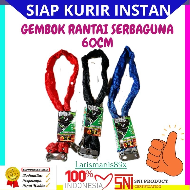 Jual FRT Gembok Rantai Serbaguna 60cm | Shopee Indonesia