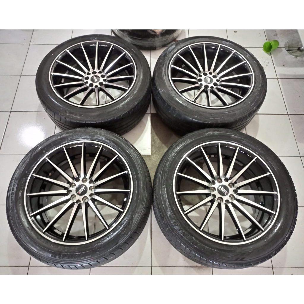 Jual VELG MOBIL SECOND TSUKUBA RING 18 LEBAR 8/9 PCD 10X100/114,3 + BAN | Shopee Indonesia