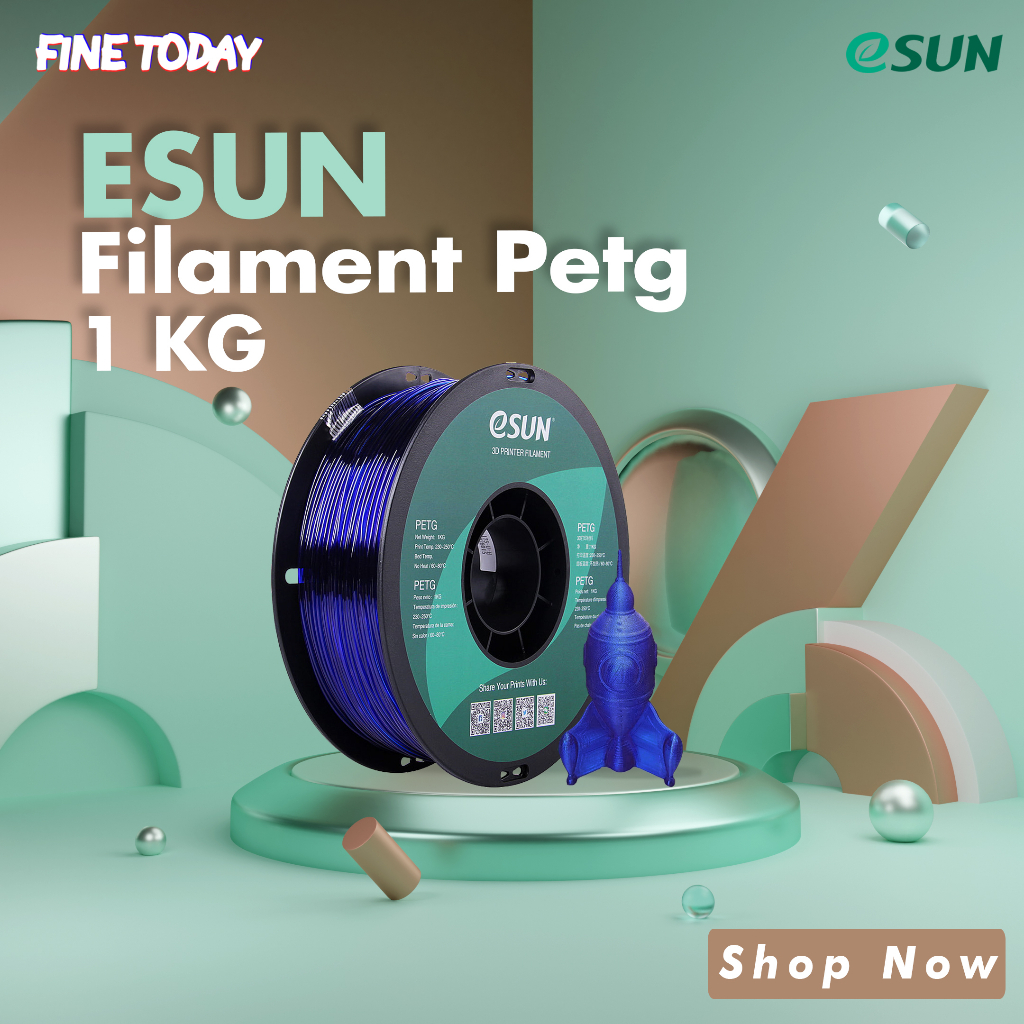 Jual ESUN 3D PRINTER FILAMENT PETG 1.75mm 1KG Original | Shopee Indonesia