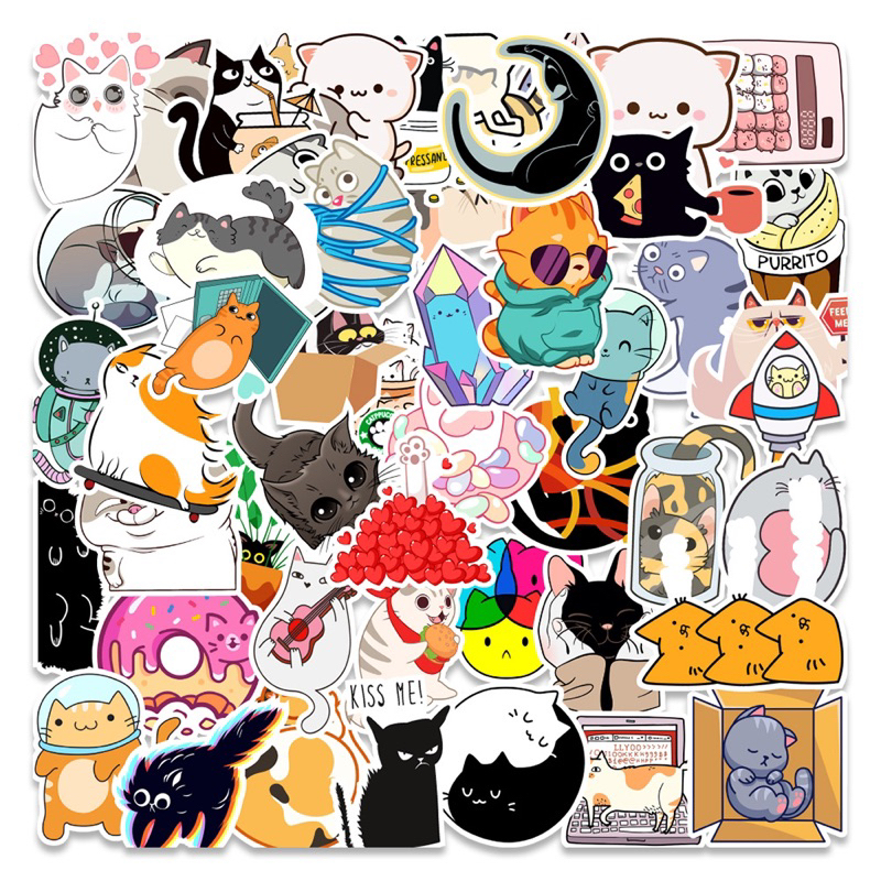 Jual BLANJA.ids sticker vinyl stiker estetik [25/50 lembar] sticker ...