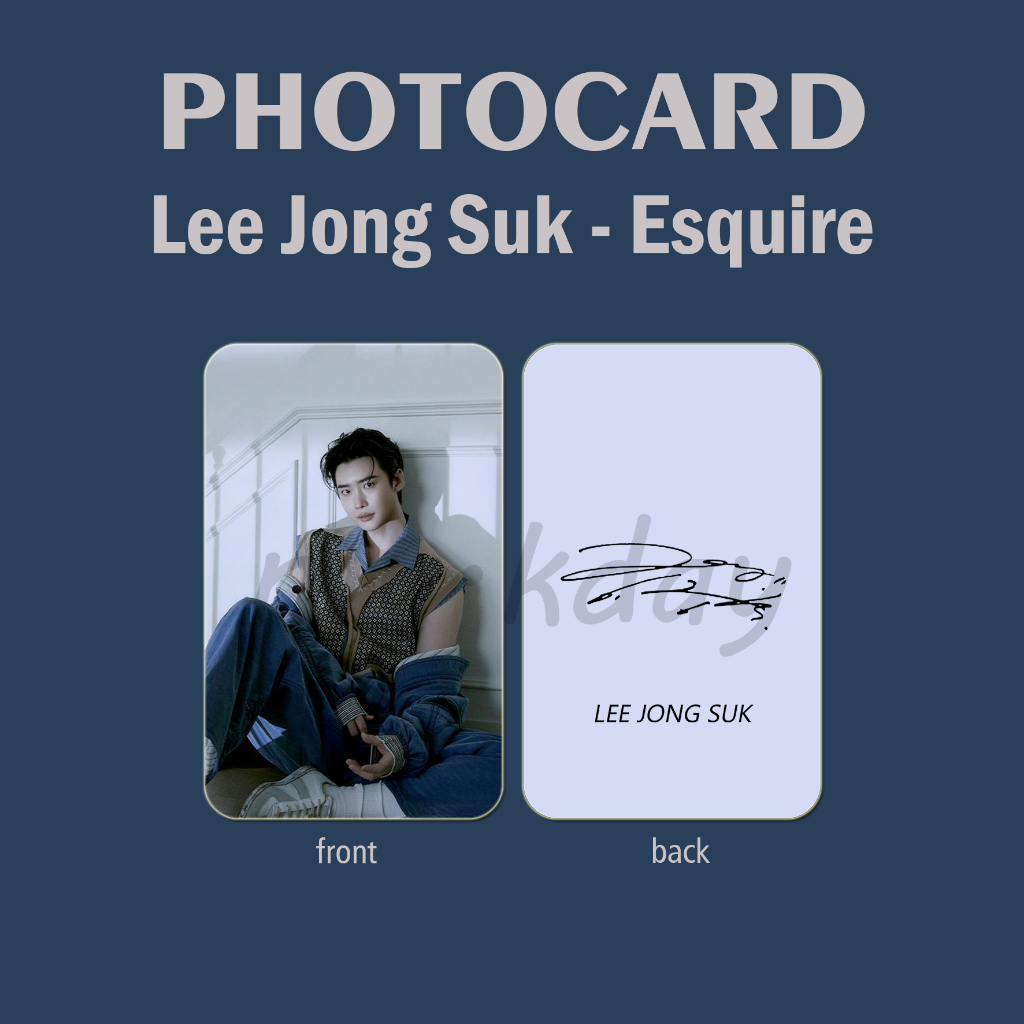 Jual PCA-0156, Photocard Lee Jong Suk Esquire 2 sisi | Shopee Indonesia