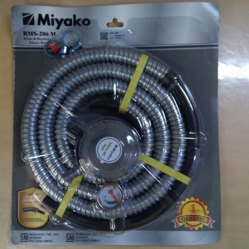 Jual Regulator dan Selang Gas Miyako RMS 206 M RMS206M | Shopee Indonesia