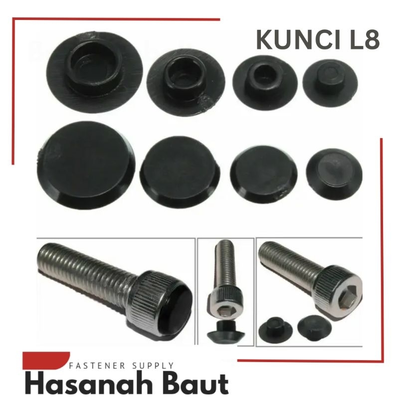 Jual [10 Pcs] Tutup Baut Cover Baut Motor Kunci L 8 | Shopee Indonesia
