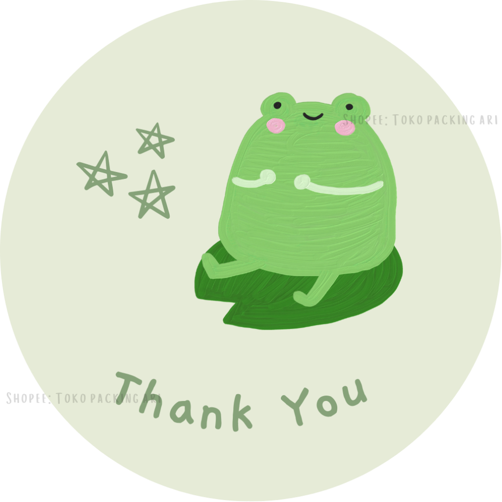 Jual Sticker Bulat | Sticker Bulat Cute | Sticker Packing | Sticker ...