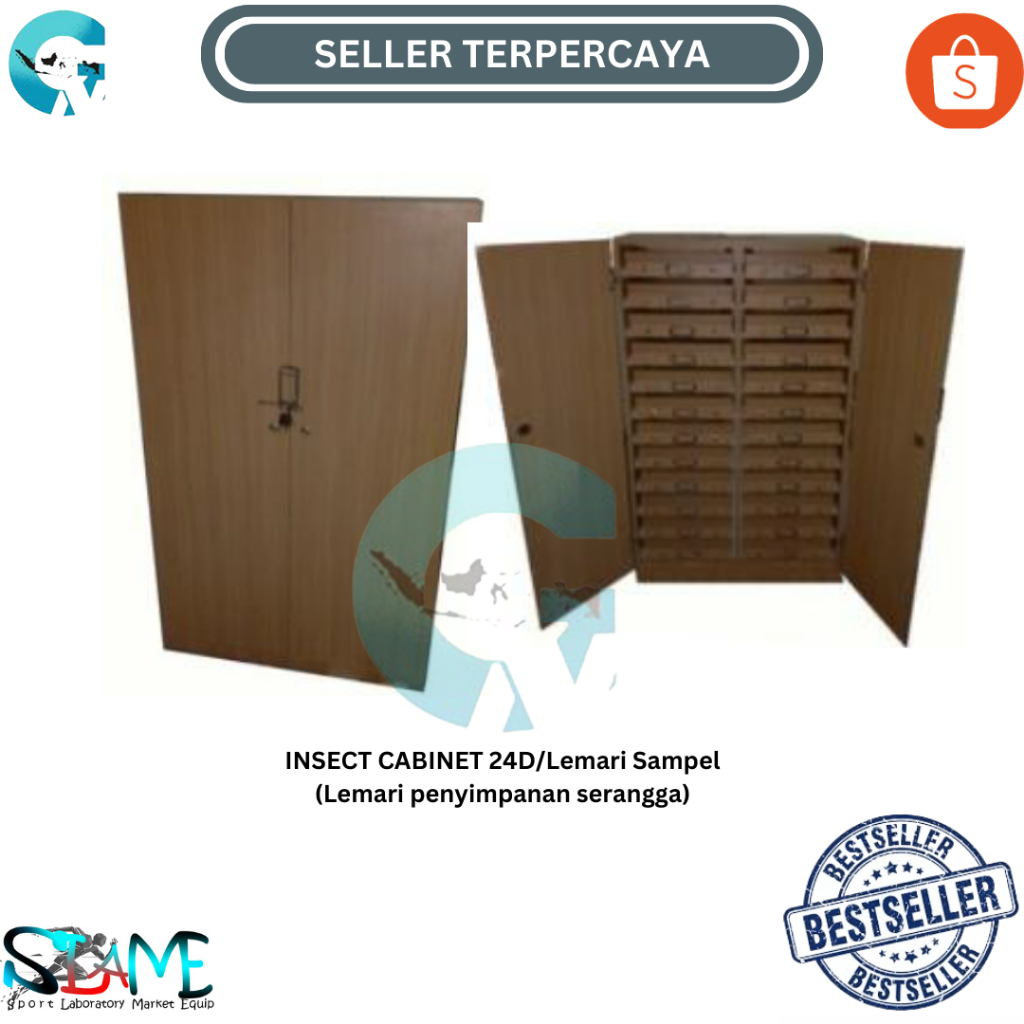 Jual INSECT CABINET 24D/Lemari Sampel (Lemari penyimpanan serangga ...