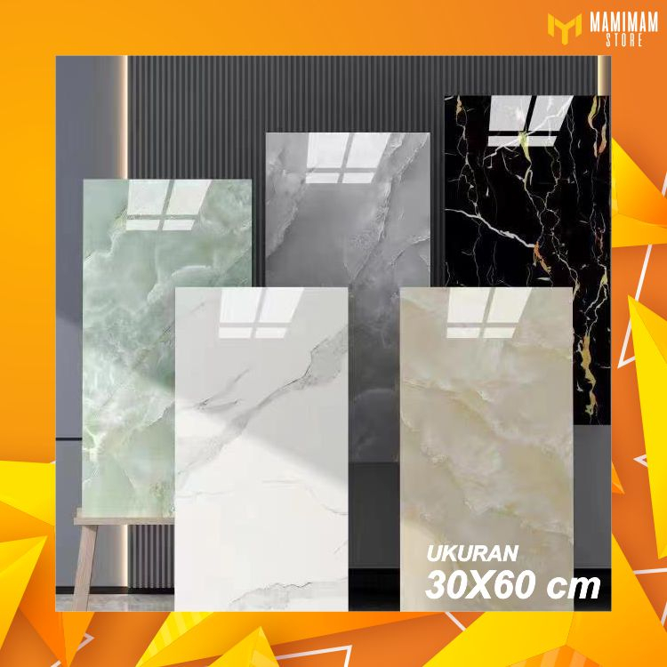 Jual Wallpaper Dinding Marmer Vinyl Marble 30 x 60 cm / Lantai Vinyl ...