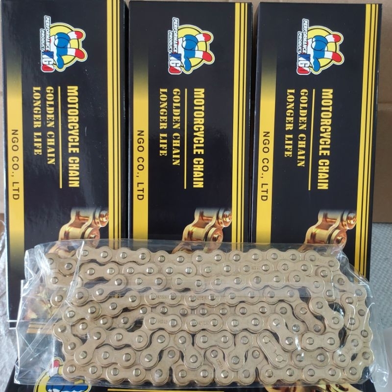 Jual Rantai lantai 415 tipis 130l ngo full gold | Shopee Indonesia