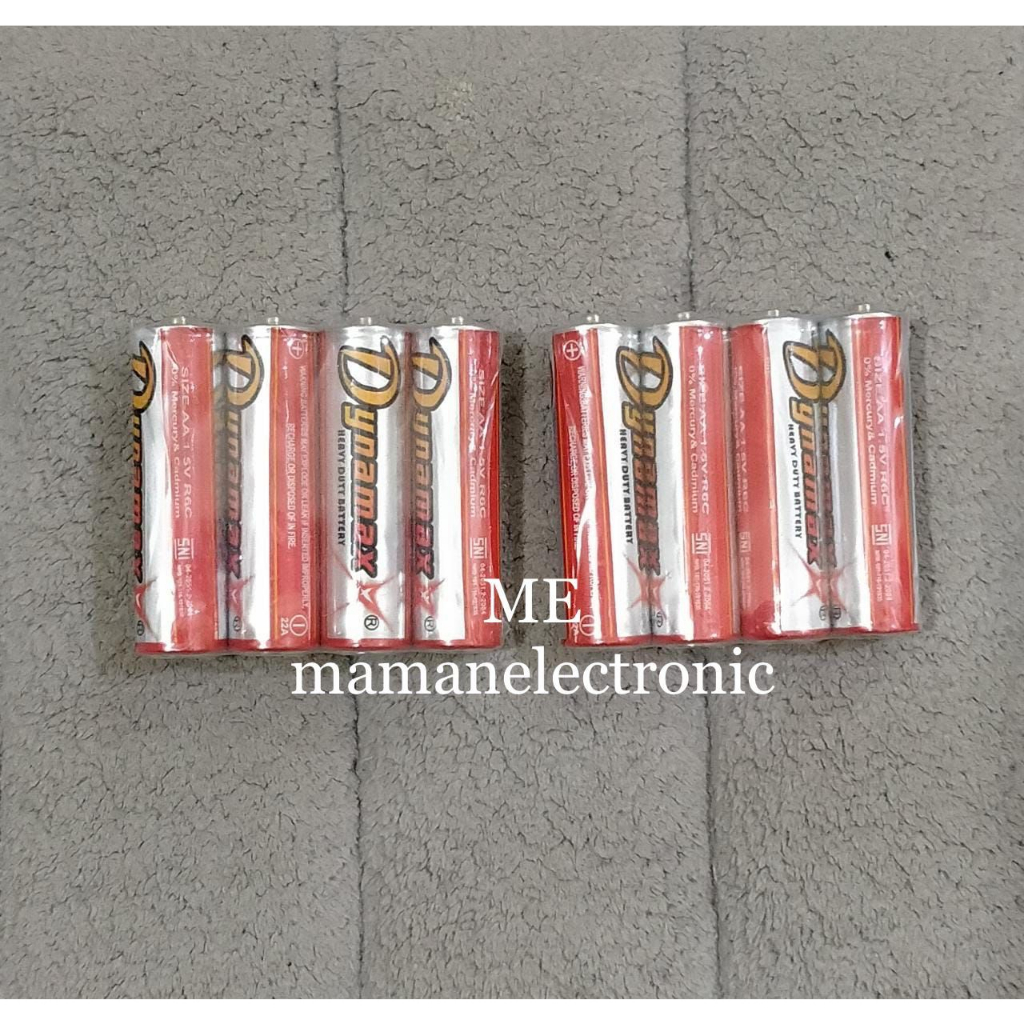 Jual Baterai Dynamax / Batrai Baterry Power AA A2 1.5 Volt Remote TV AC ...