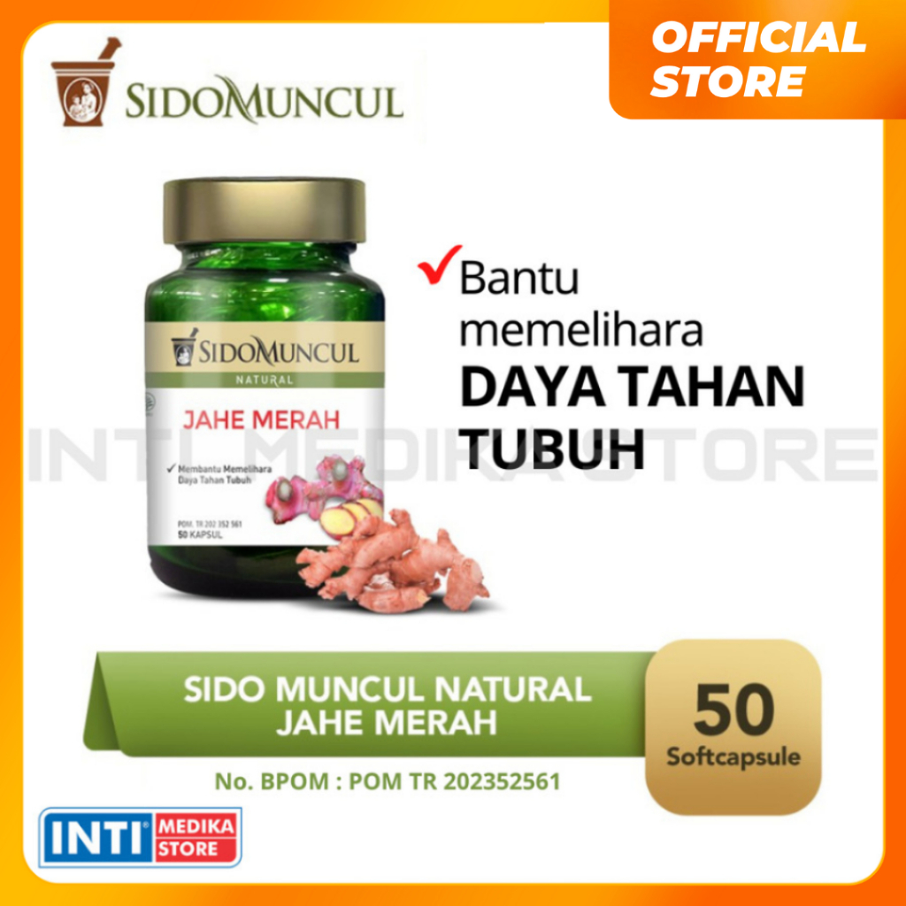 Jual SIDOMUNCUL - Suplemen JAHE MERAH Natural Herbal | Daya Tahan Tubuh ...