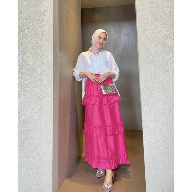 Jual RX Fashion - YORIE SKIRT KATUN TWISTCONE/ Korean Skirt / Rok ...