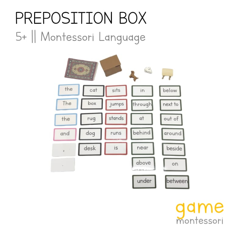 Jual Game Montessori Language Preposition Box | Shopee Indonesia
