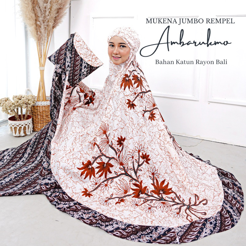 Jual MUKENA BATIK AMBARUKMO RAYON JUMBO | Shopee Indonesia