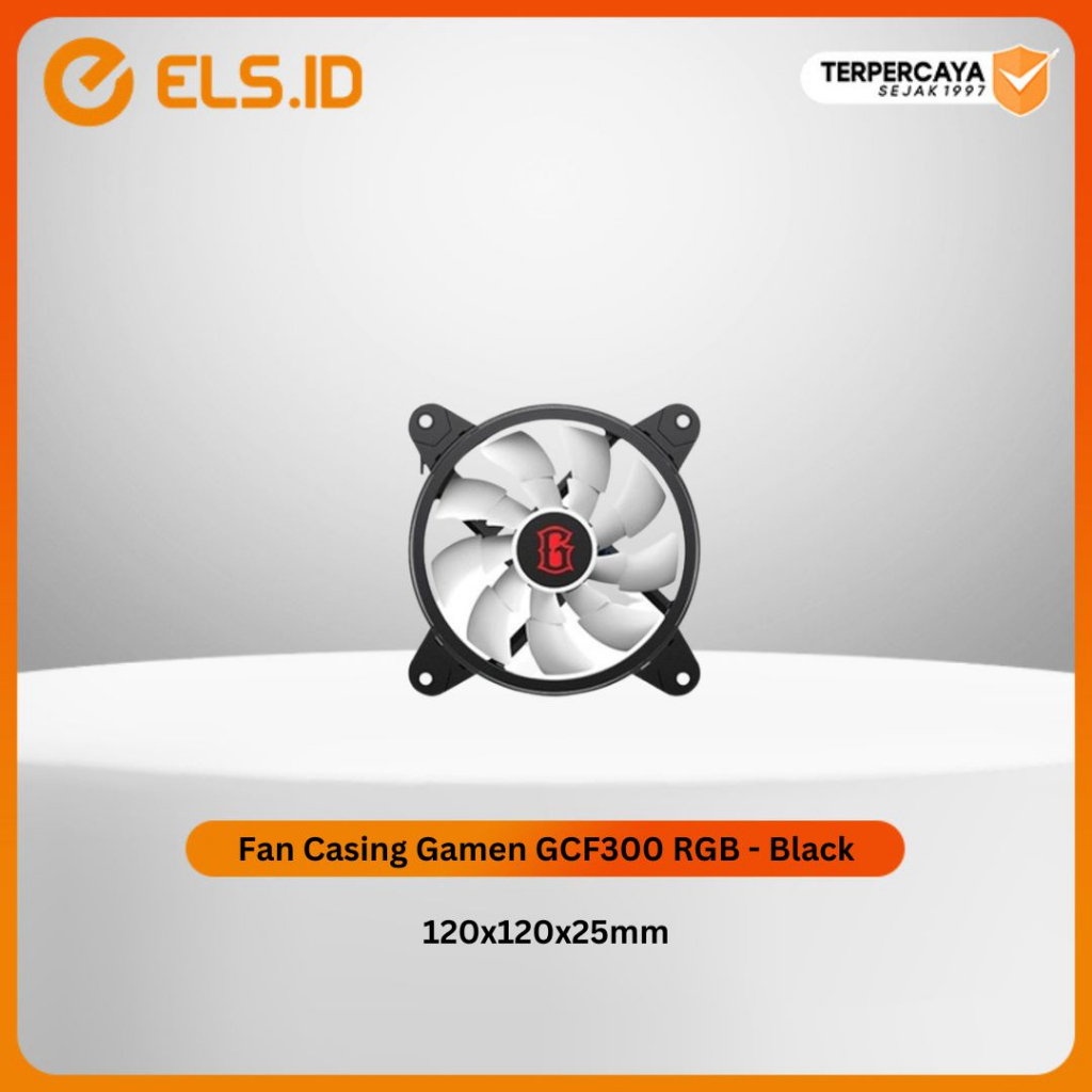 Jual Fan Casing Gamen GCF300 RGB - Black 120x120x25mm | Shopee Indonesia