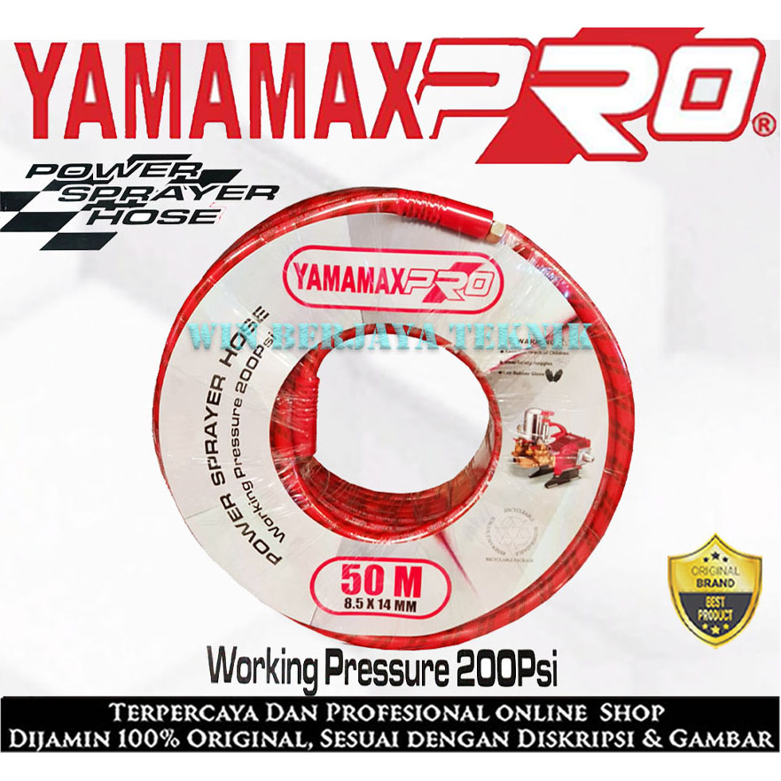 Jual YAMAMAX PRO Selang Hose Power Sprayer Steam Tekanan tinggi 50M ...