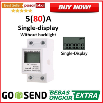 Jual Promo Meteran Listrik Digital Din Rail Voltmeter Single-Phase 220 ...