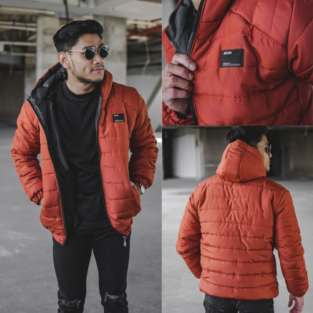 Jual Jaket Motor XL XXL- Jaket Gelembung Pria -Jaket Puffer Parasut Kembung Tebal | Shopee Indonesia