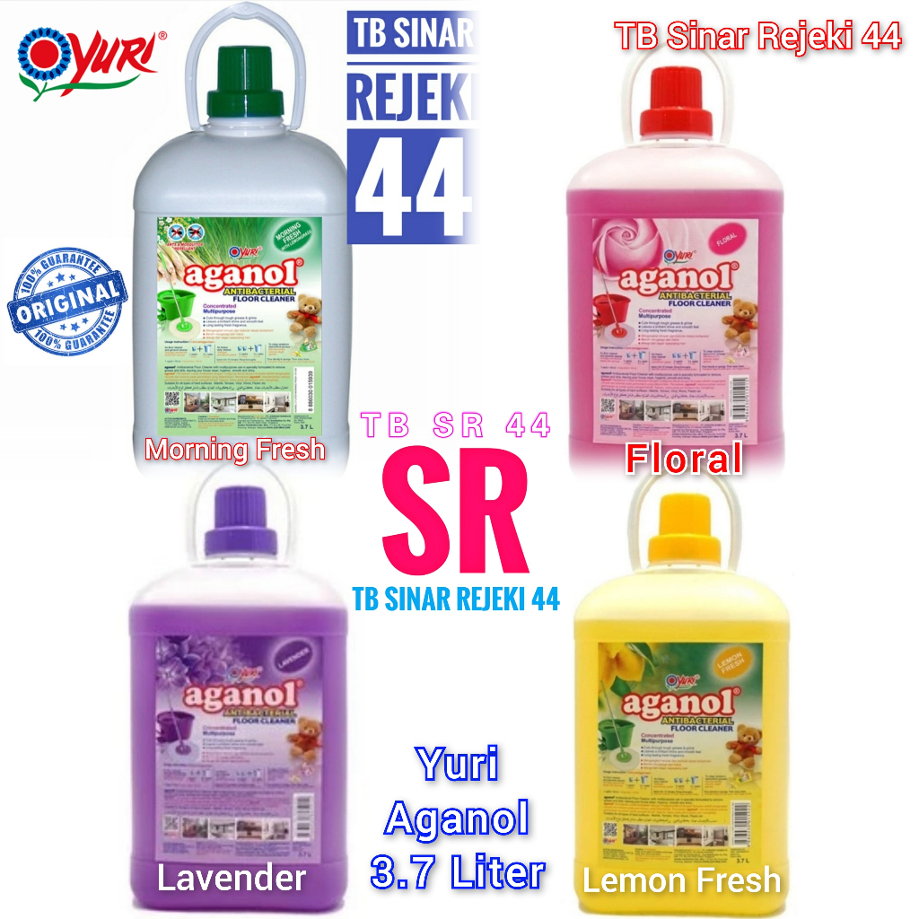 Jual YURI AGANOL 3.7 LITER CAIRAN PEMBERSIH LANTAI FLOOR CLEANER ANTI ...